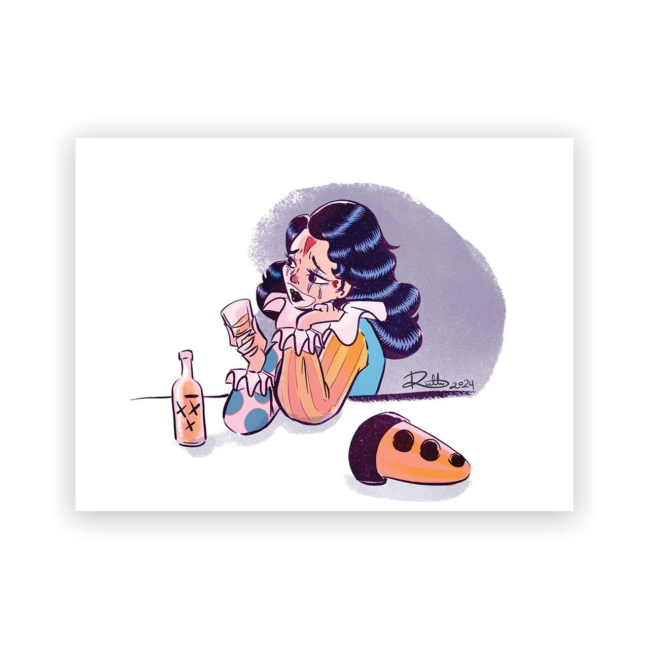 Sad Girl Clown Drawings Sad Women At Party Royalty Free Images, Stock